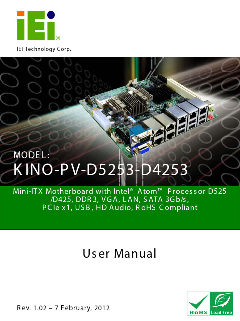 KINO PV D5253 D4253 - UMN - v1.02 | PDF | Bios | Electrostatic Discharge