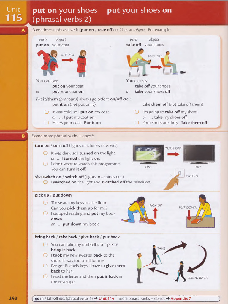 Phrasal Verbs - Separable or Inseparable (EGinU) | PDF | Verb | Language Families