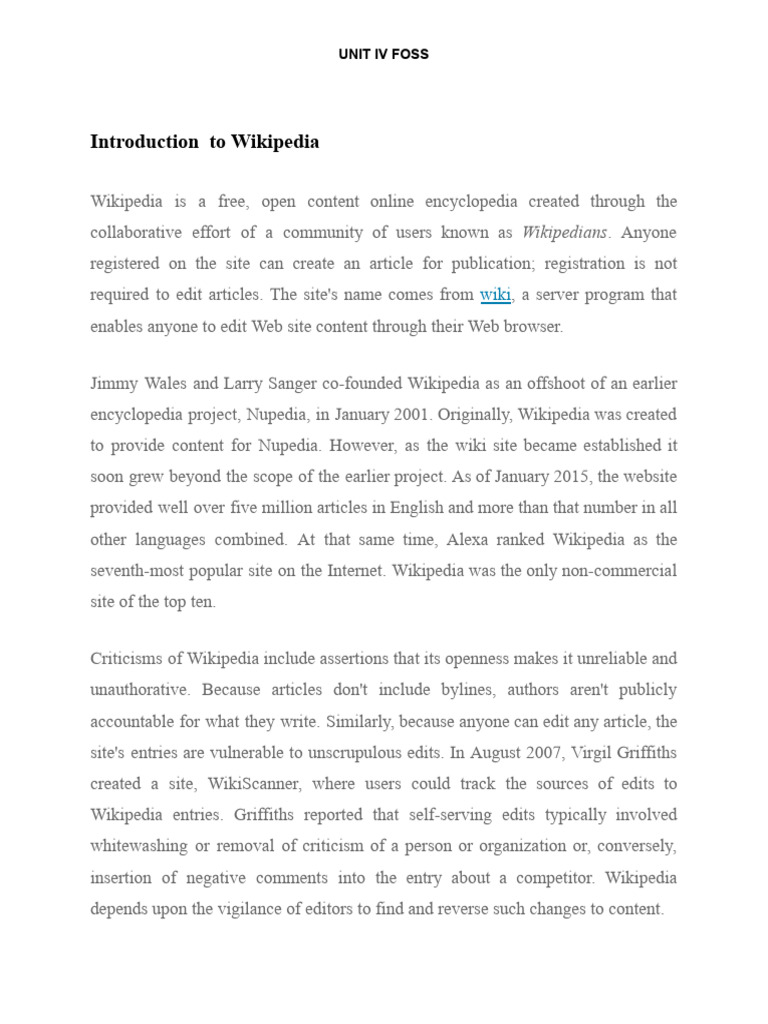 Foss Unit IV Notes | PDF | Android (Operating System) | Linux