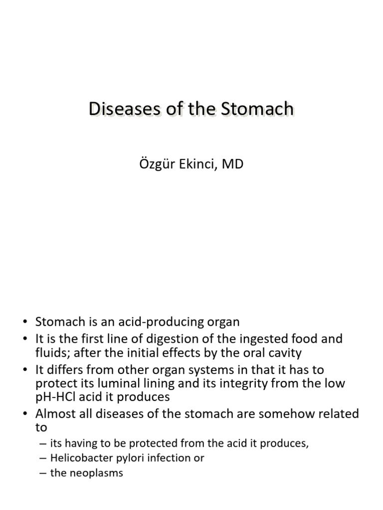 3. Diseases of the Stomach | PDF | Stomach | Inflammation