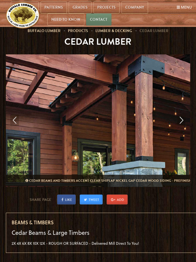 Cedar Lumber Cedar Beams Timbers 6x 8x 10x 12x Prices and Pictures ...