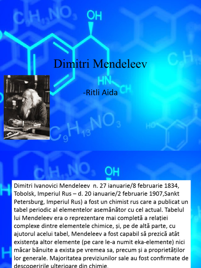 Dimitri Mendeleev | PDF