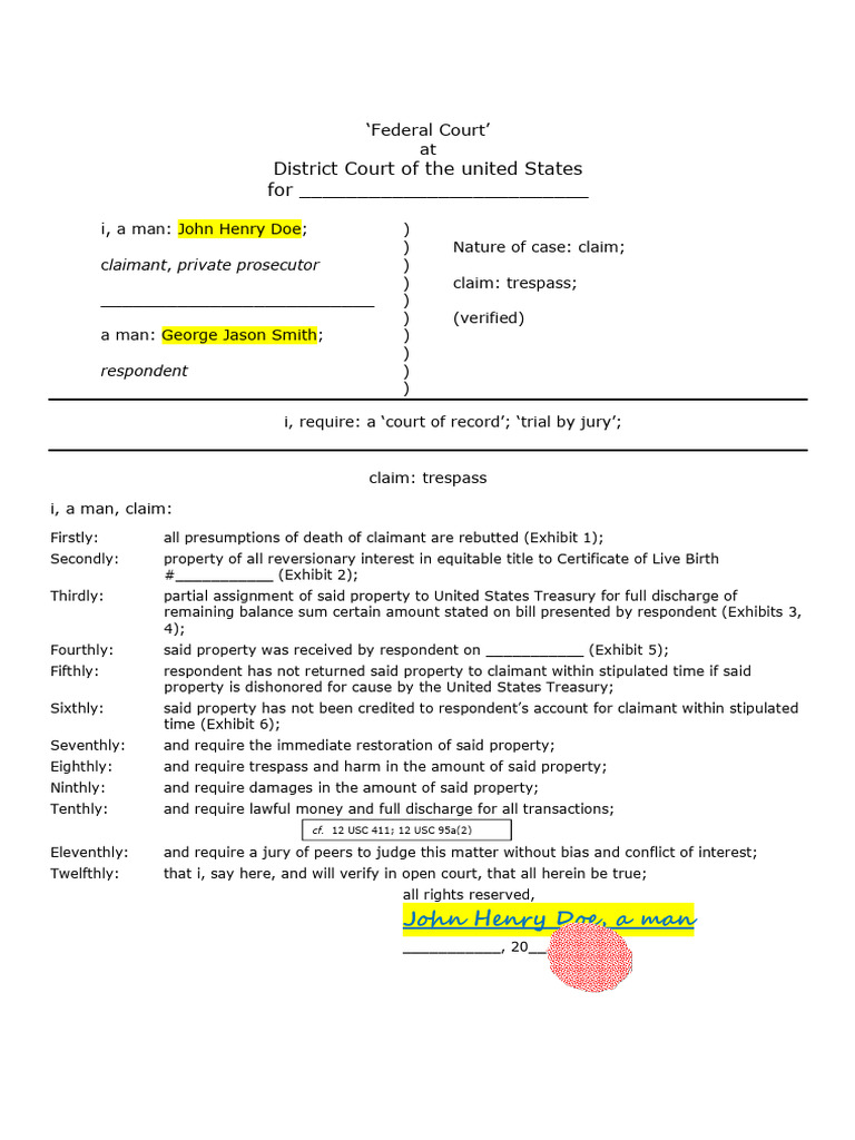 Claim Of Trespass Download Free Pdf Government Institutions