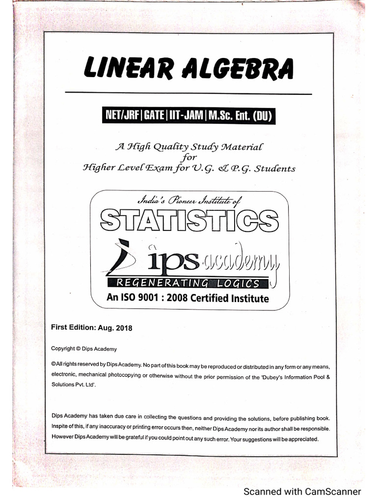 Linear Algebra | PDF