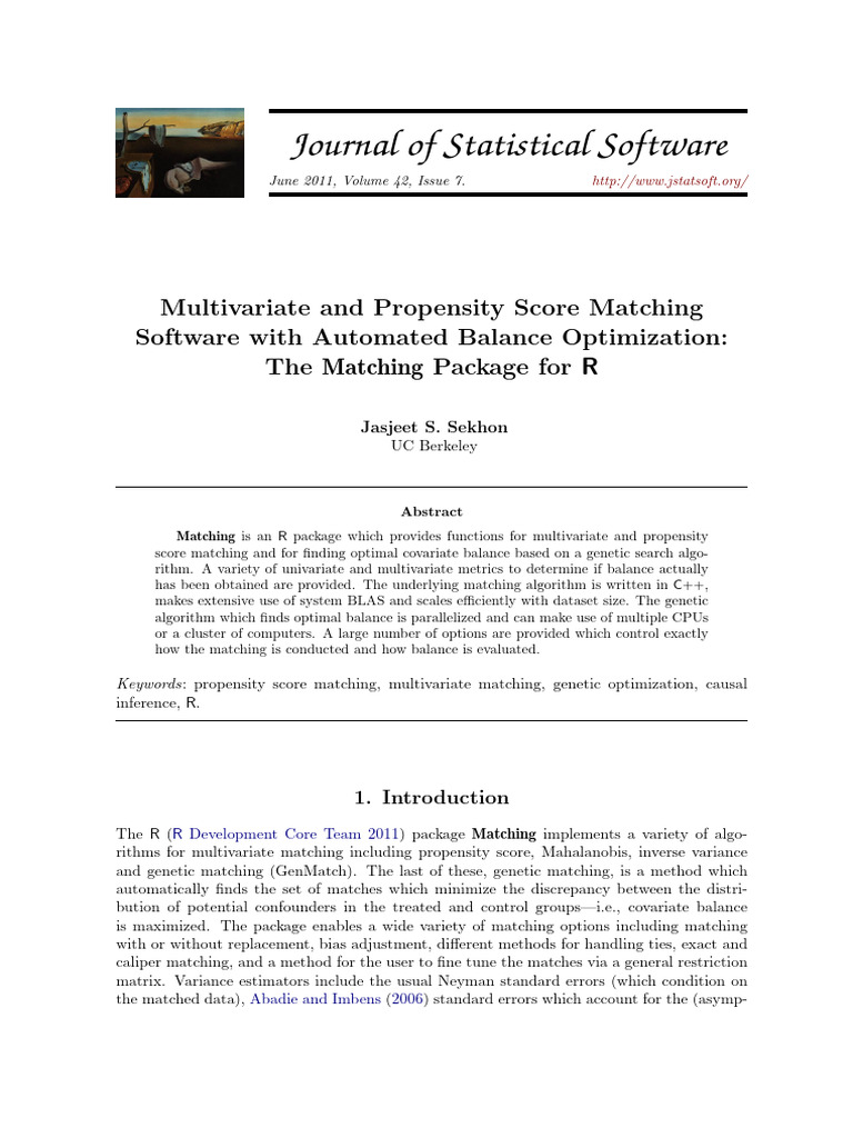 Journal of Statistical Software | PDF | Statistics | Dependent And Independent Variables