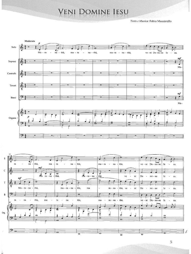 Veni Domine Jesu | PDF