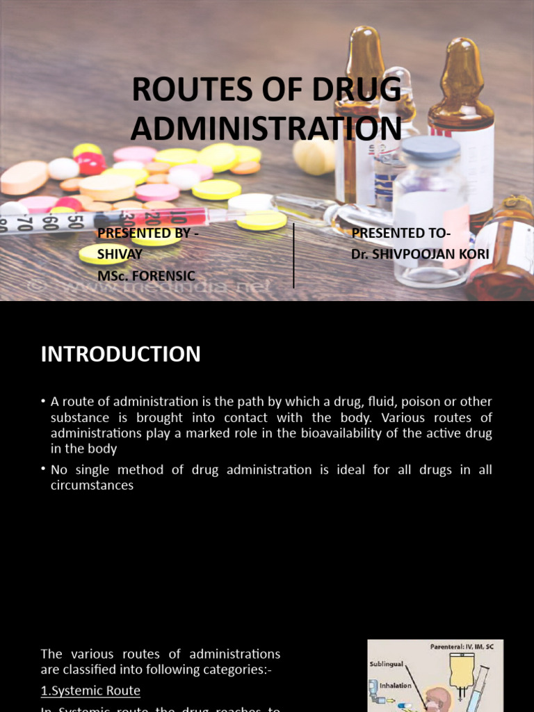 Routes of Drug Administration Explained | PDF | Injection (Medicine ...