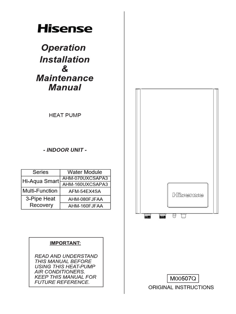 IOM Water Modules 202007 | PDF | Air Conditioning | Water Heating