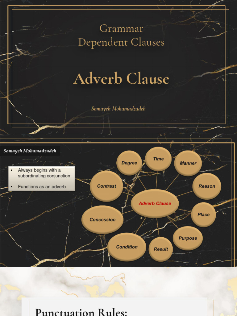Adverb Clause | PDF | Noun | Adverb