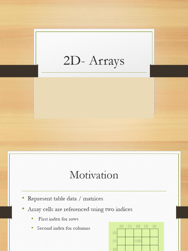 2D-Arrays | PDF | Matrix (Mathematics) | Algebra