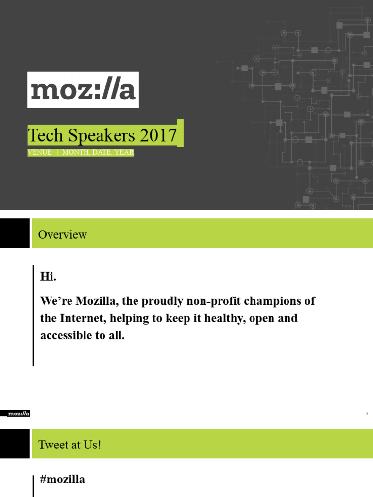 Mozilla Tech Speaker Template | PDF | Cyberspace | Computing