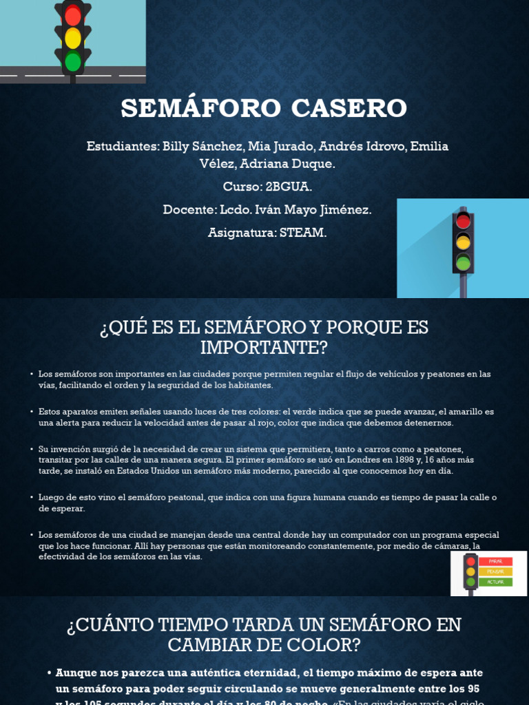 Cómo Hacer un Semáforo Casero | PDF | Semáforo | Peatonal