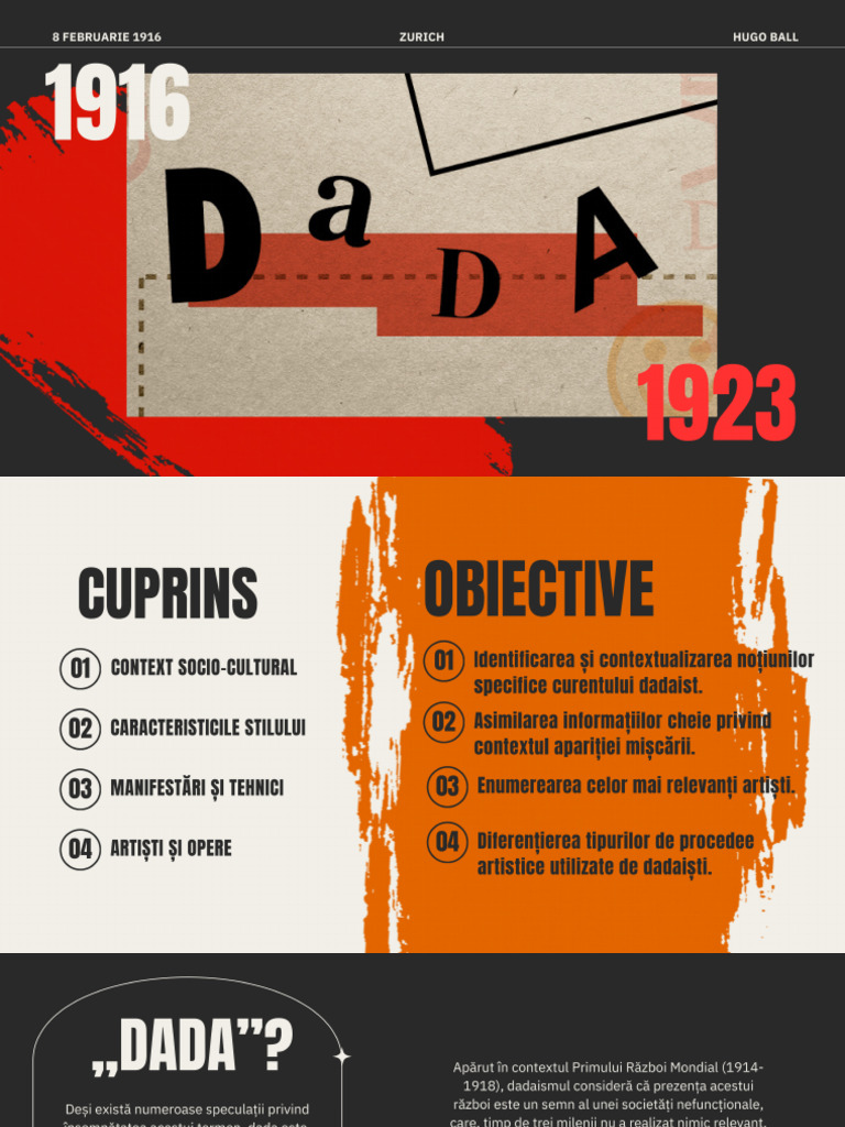 Dadaism - Prezentare | PDF
