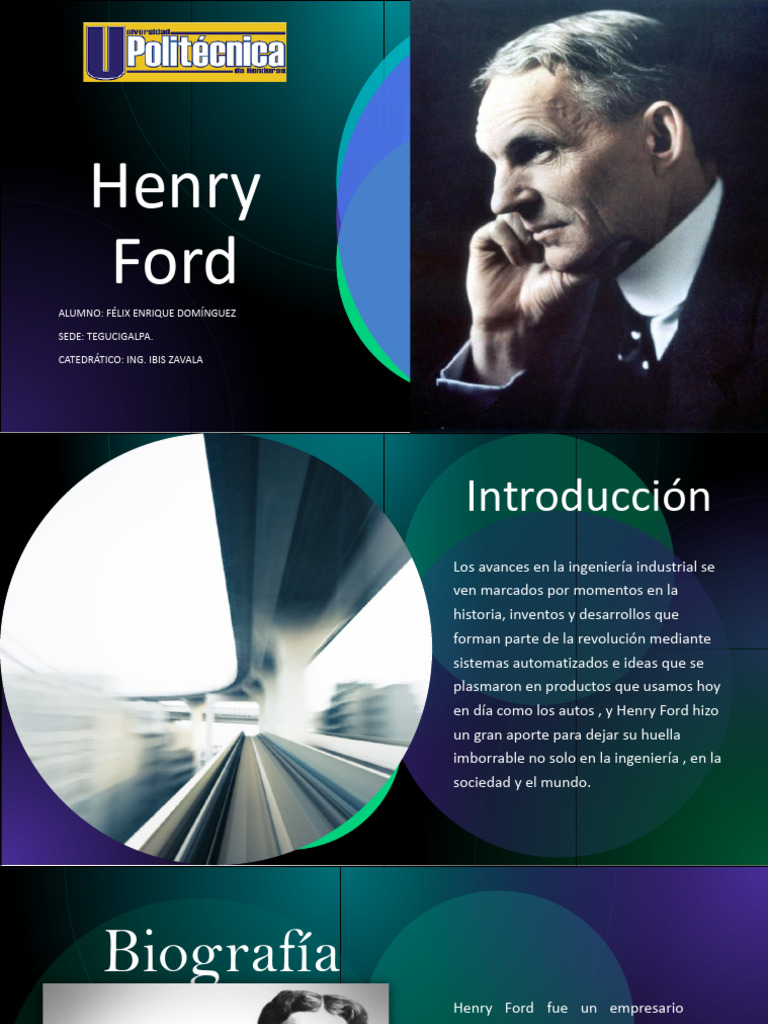 Presentacion Biografia de Henry Ford - Felix Enrique Dominguez | PDF ...
