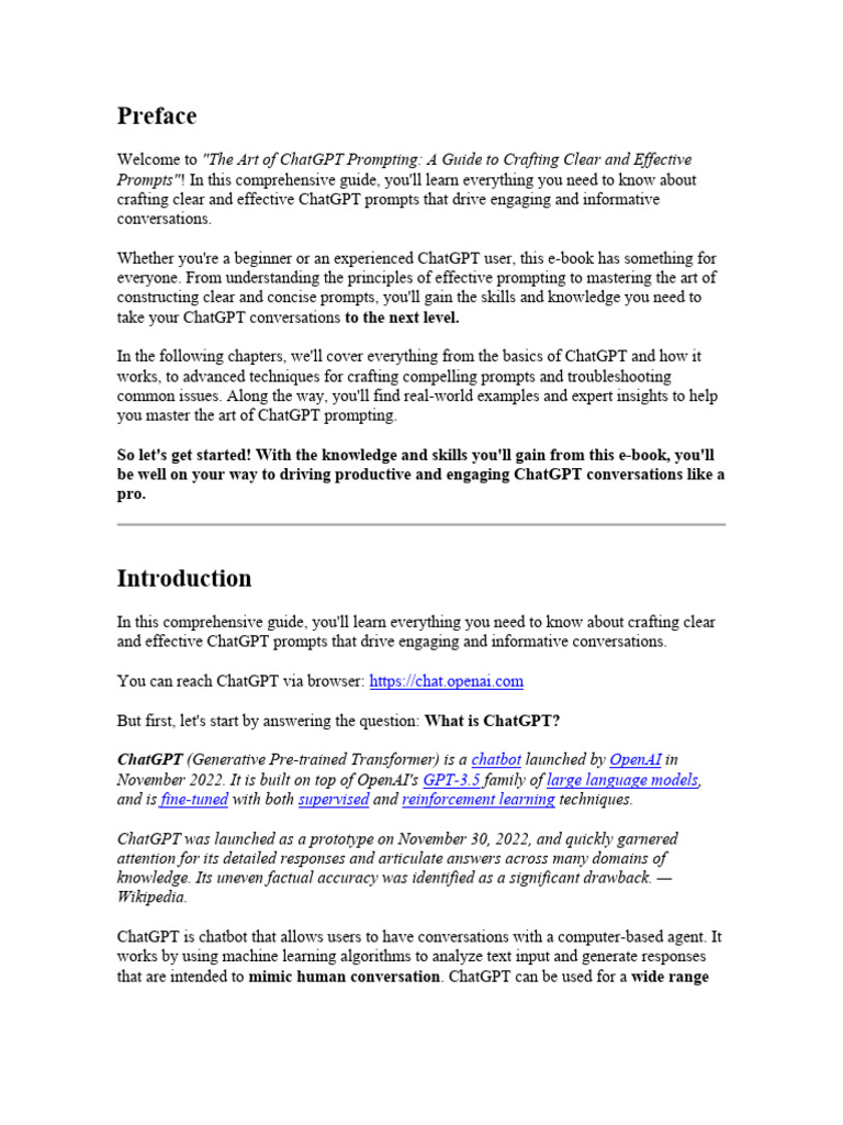 The Art of ChatGPT Prompting A Guide To Crafting Clear and Effective ...