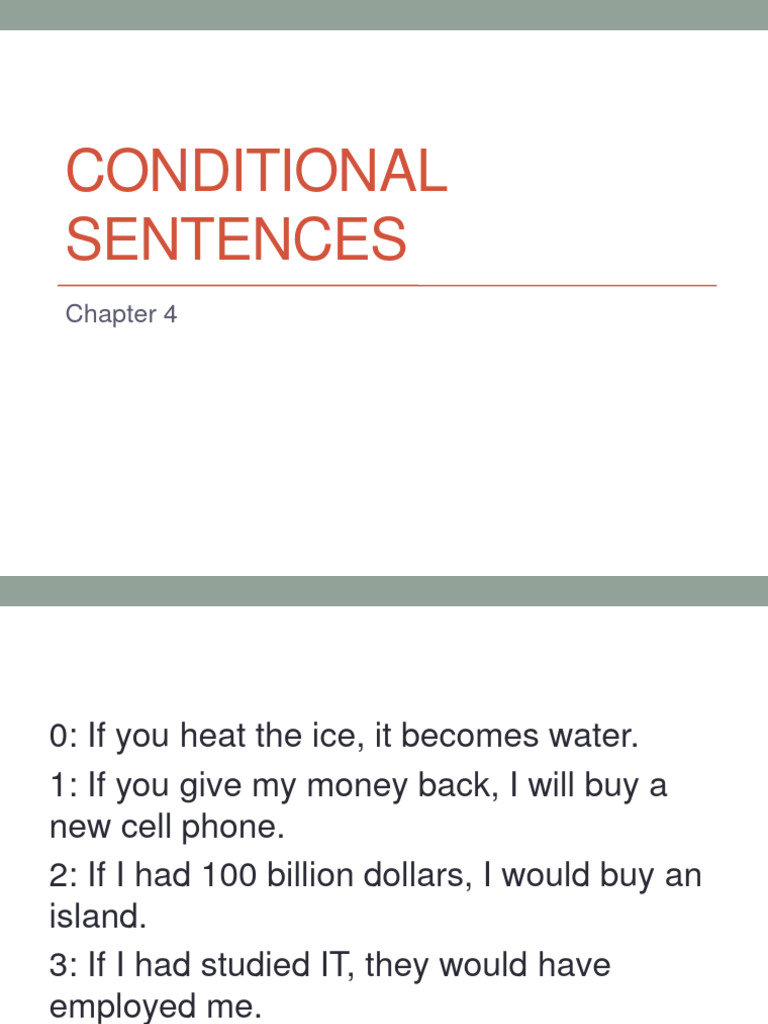 Conditional Sentences | PDF
