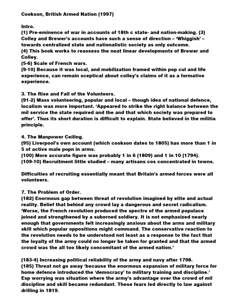 1997 Cookson British Armed Nation | PDF | Army | Militia