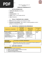 SESION DE APRENDIZAJE DE MATEMATICA cONVERSION DE MEDIDAS DE LONGITUD | PDF | Evaluación ...