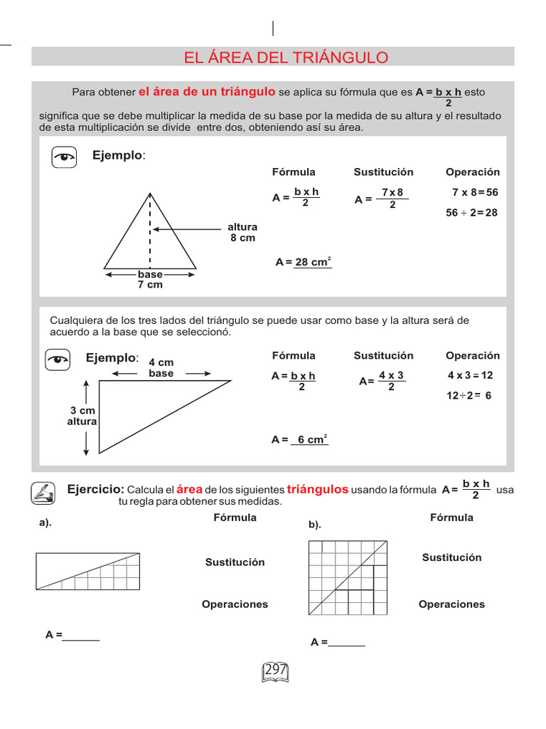 El Area de Triangulo | PDF | Triángulo | Multiplicación
