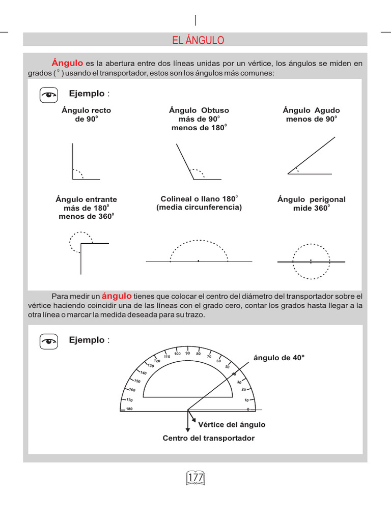 El Angulo | PDF | Ángulo | Geometría Elemental