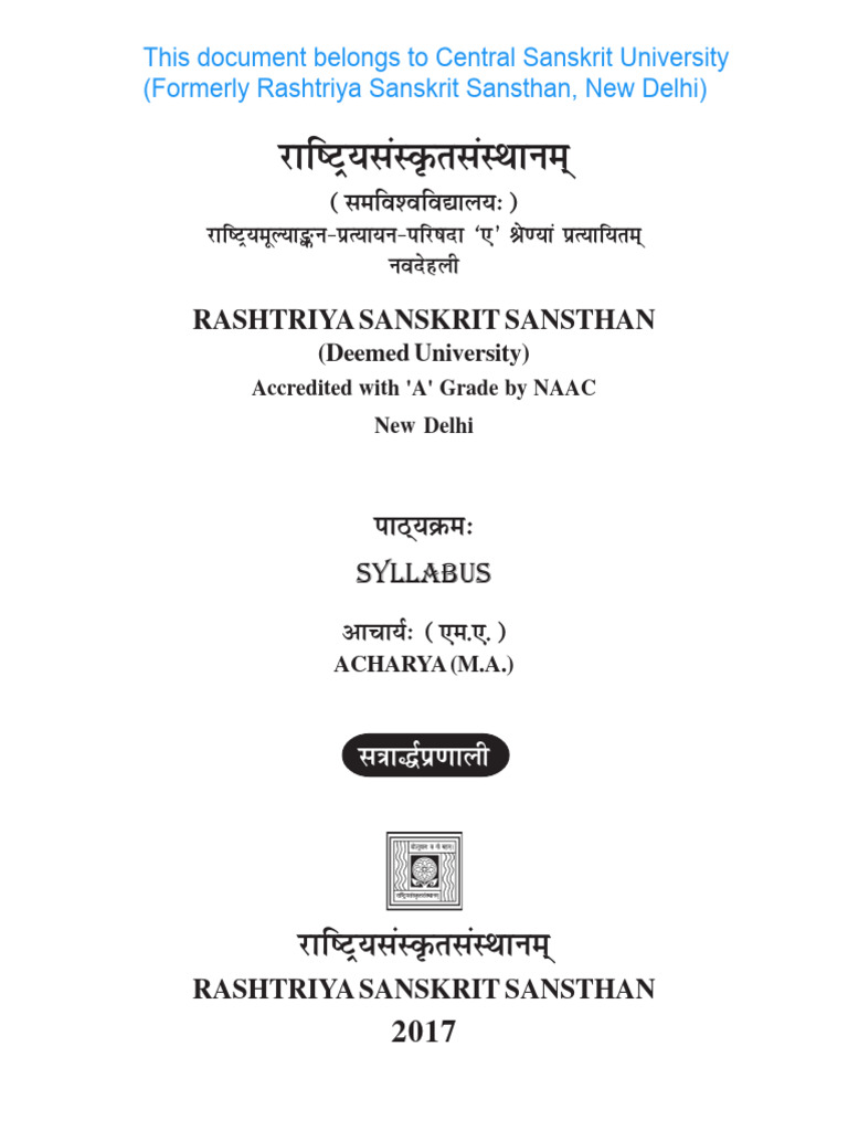 Acharya | Download Free PDF | Sanskrit | Government Of India