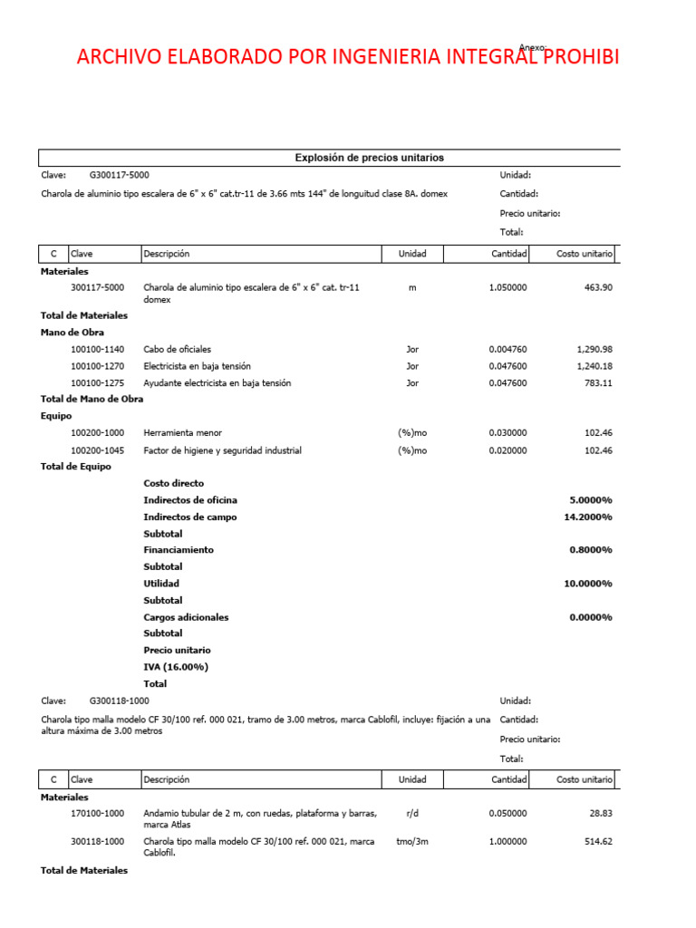 Charolas y Conexiones | PDF | Labor | Personal