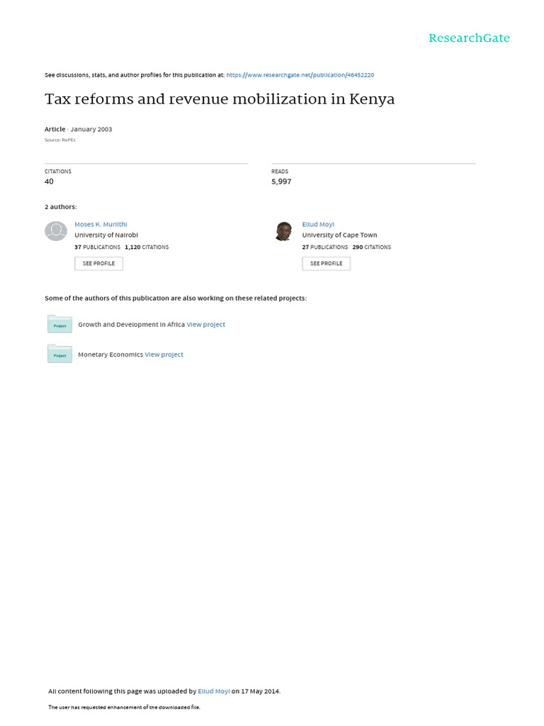 Revenue Mobilization | PDF | Taxes | Value Added Tax