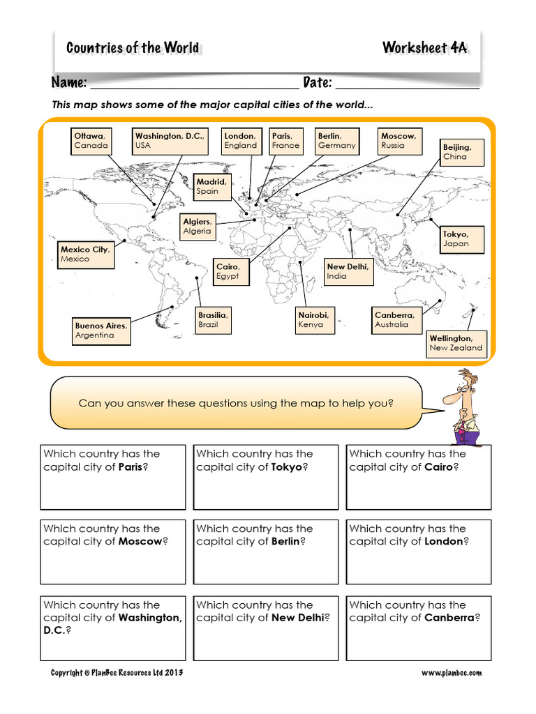 Topic - Worksheet 4c | PDF | Europe | Settlement Geography