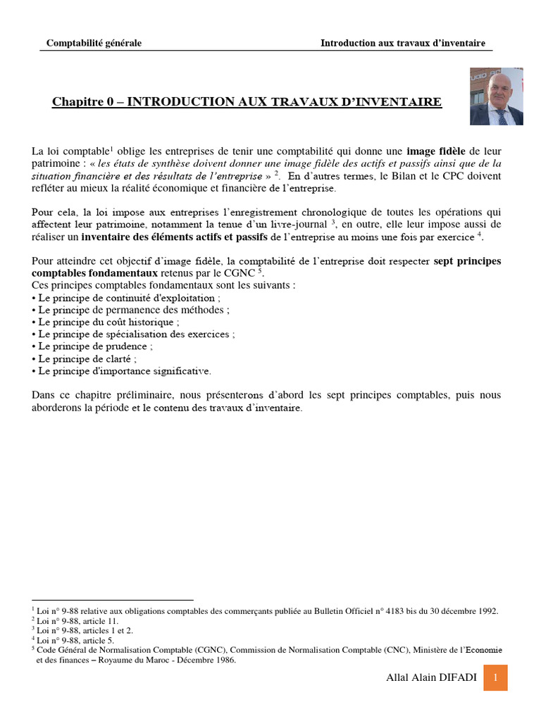 Introduction Aux Travaux D Inventaire Pdf Comptabilité