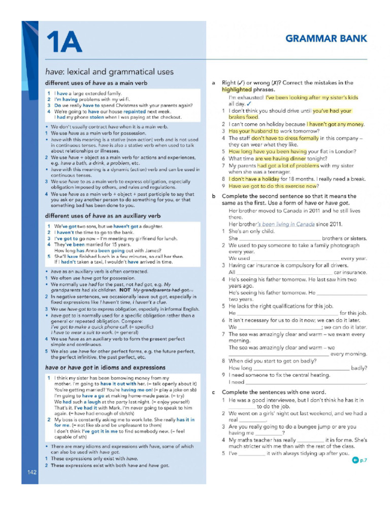 1 Editable Grammar | Download Free PDF | Verb | Sentence (Linguistics)