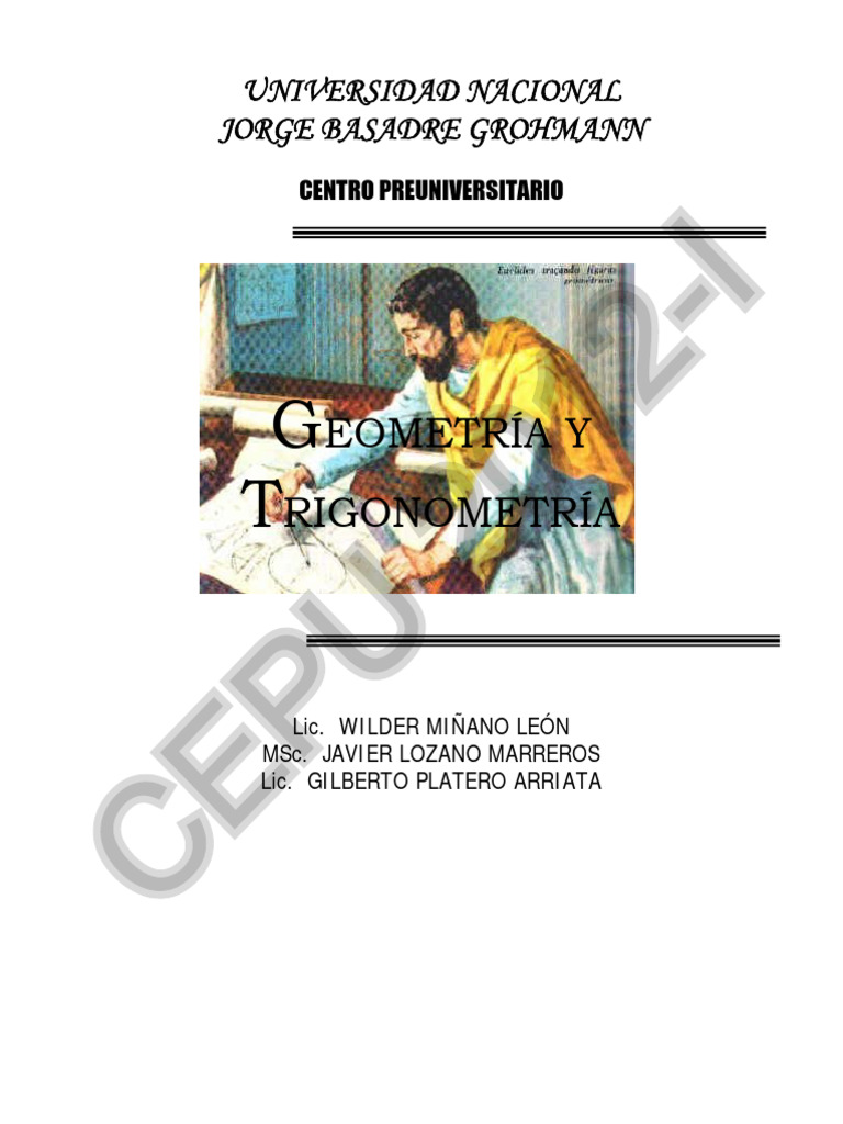Teoria Geometria Cepu Unjbg Ii | PDF | Triángulo | Matemática Elemental