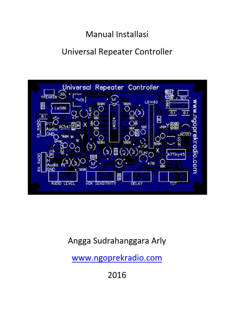 Petunjuk Installasi Universal Repeater Controller | PDF