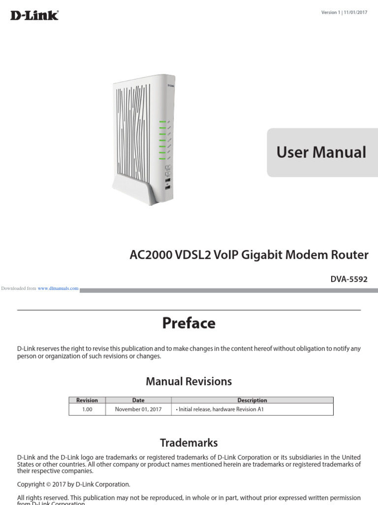 D-Link DVA-5592 User Manual | PDF | Wi Fi | Wireless Lan
