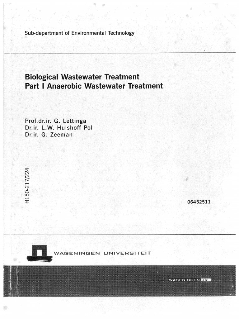 LETTINGA - Biological Wastewater Treatment - Part I Anaerobic ... LETTINGA - Biological Wastewater Treatment - Part I Anaerobic ...
