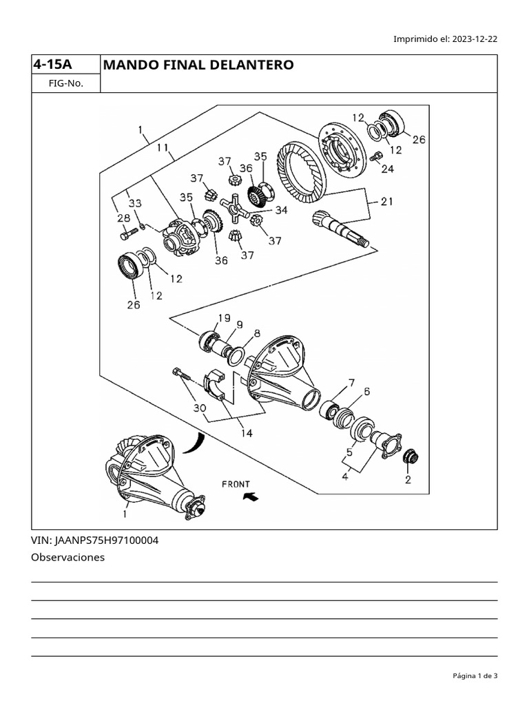 Mando Final Delantero | PDF | Herramientas | Bienes manufacturados