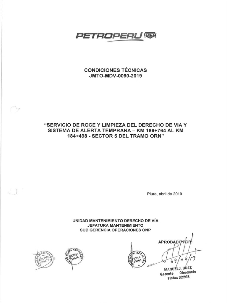 Condiciones Tecnicas - OrN - Item 5 | PDF