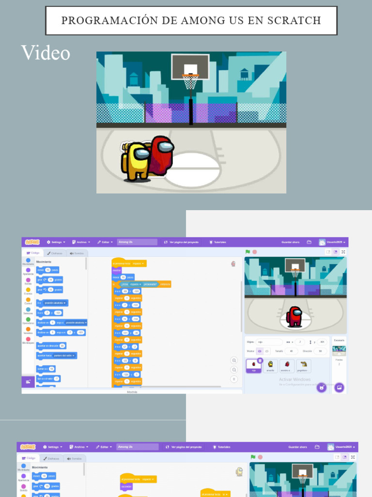 Programación de Among Us en Scratch | PDF