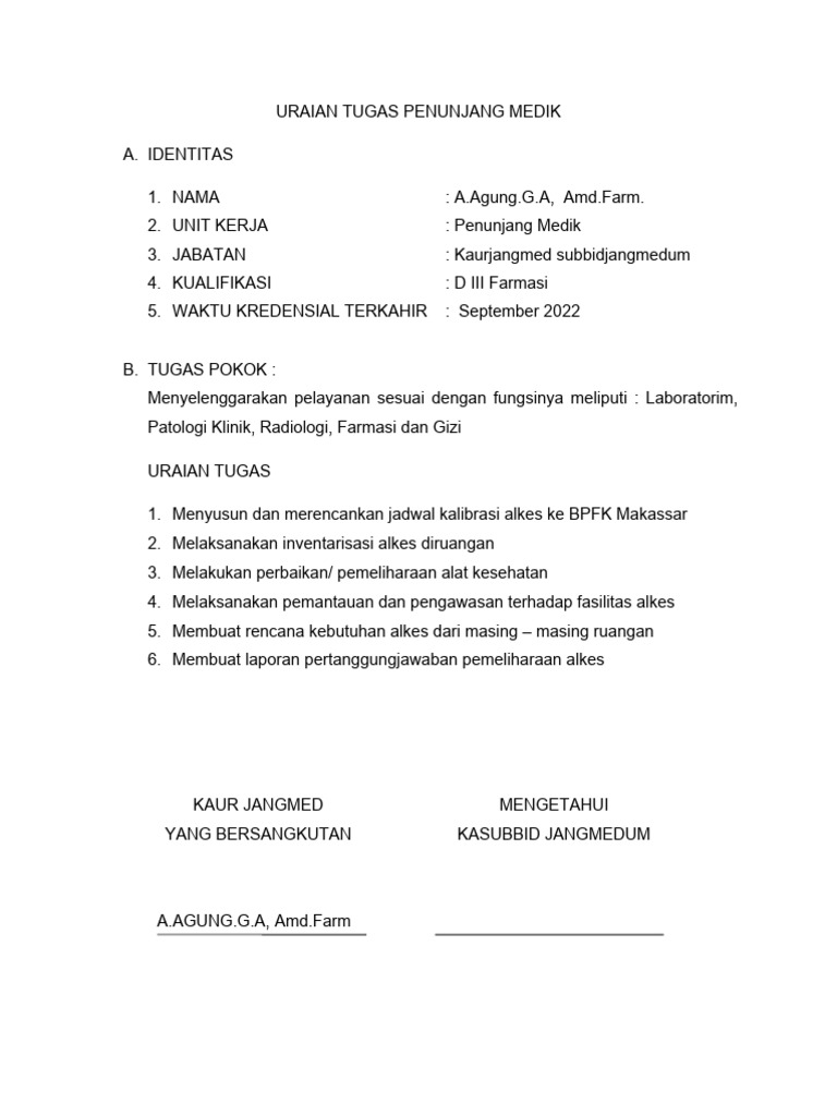 Uraian Tugas Jangmed | PDF | Sains & Matematika