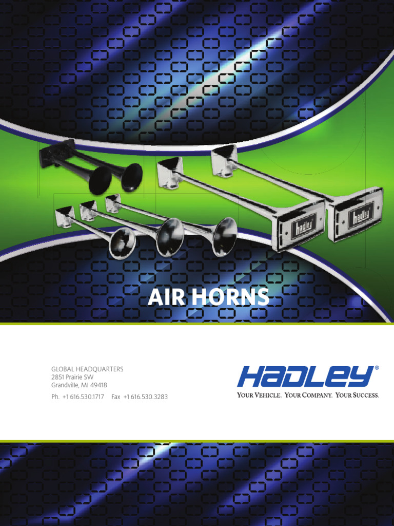 Hadley Air Horns Catalog | PDF | French Horn | Decibel