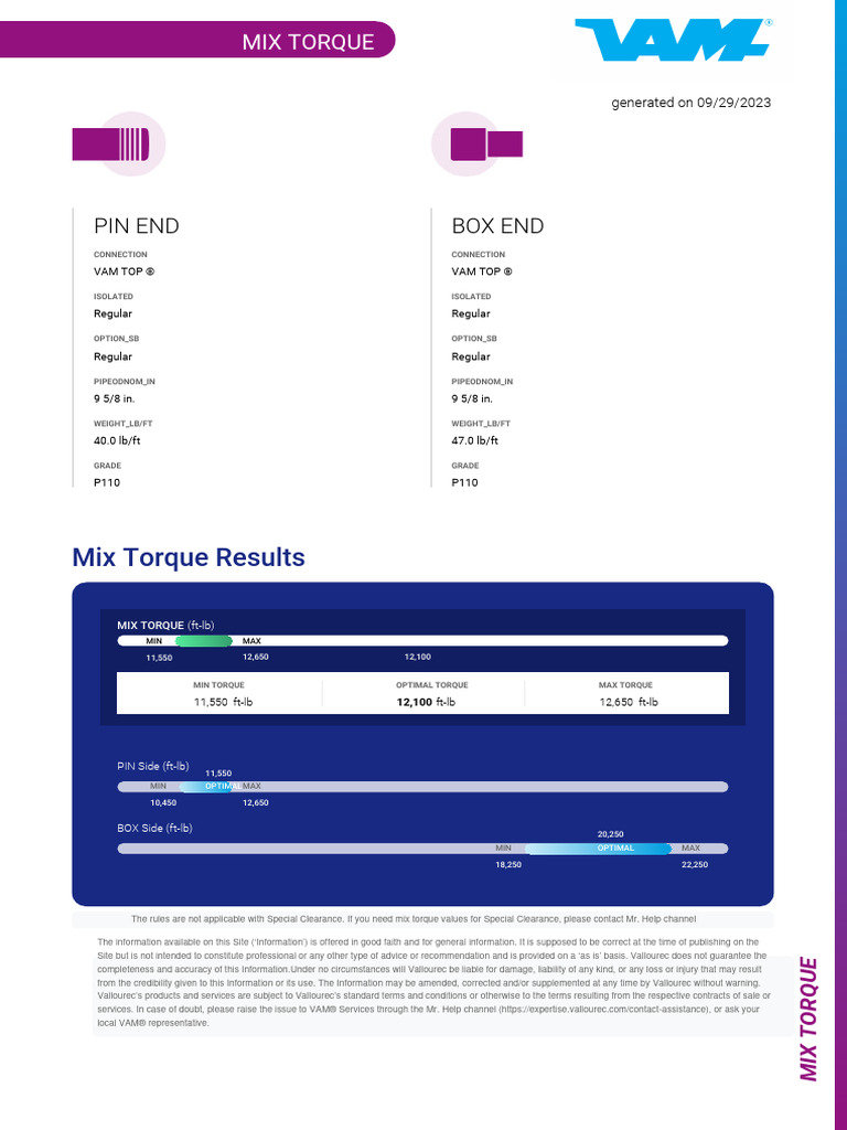 MixTorque - VAM TOP ® - VAM TOP ® | PDF | Common Law | Private Law