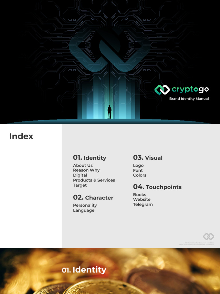Crypto Go Brand Identity Manual | PDF | Cryptocurrency | Applications Of Cryptography