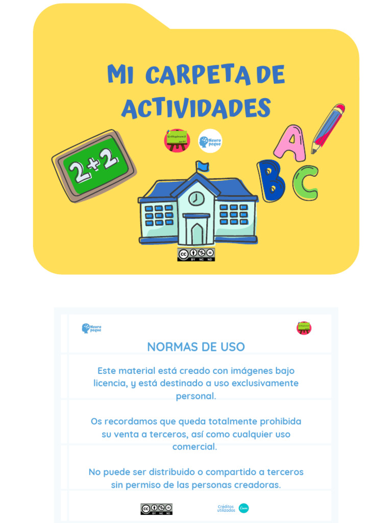 Mi Carpeta de Actividades | PDF | Lápiz | Implementos de escritura
