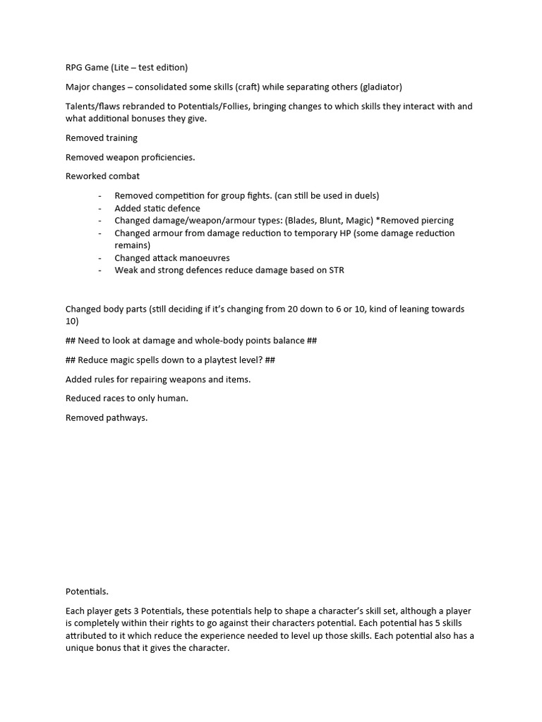 RPG Lite | PDF | Armour