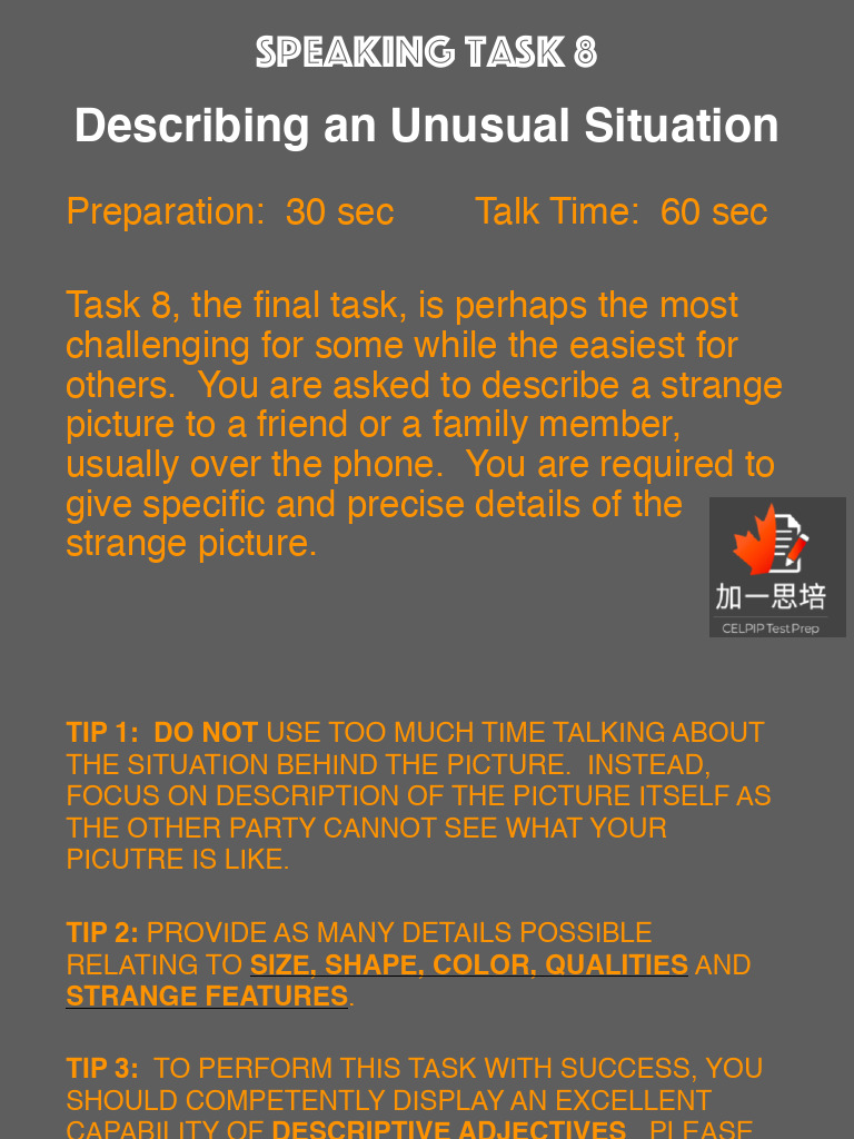 Speaking Task 8 A (11.18 AM) | PDF