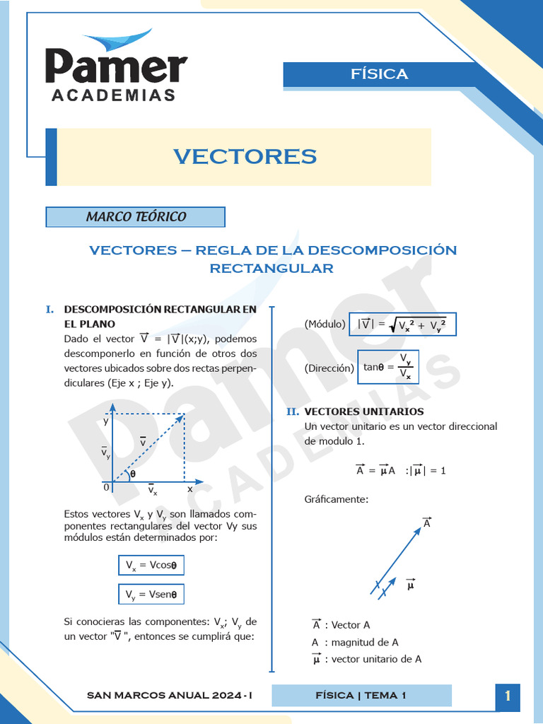 FISICA Clase201 | PDF | Vector Euclidiano | Geometría