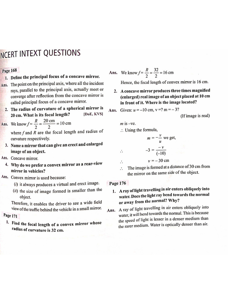 Light Question Bank | PDF