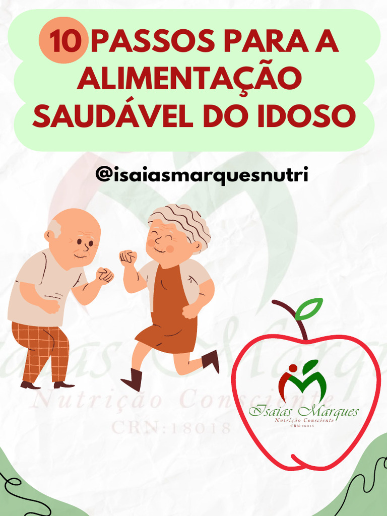 10 Passos para Alimentação Saudável do Idoso | PDF