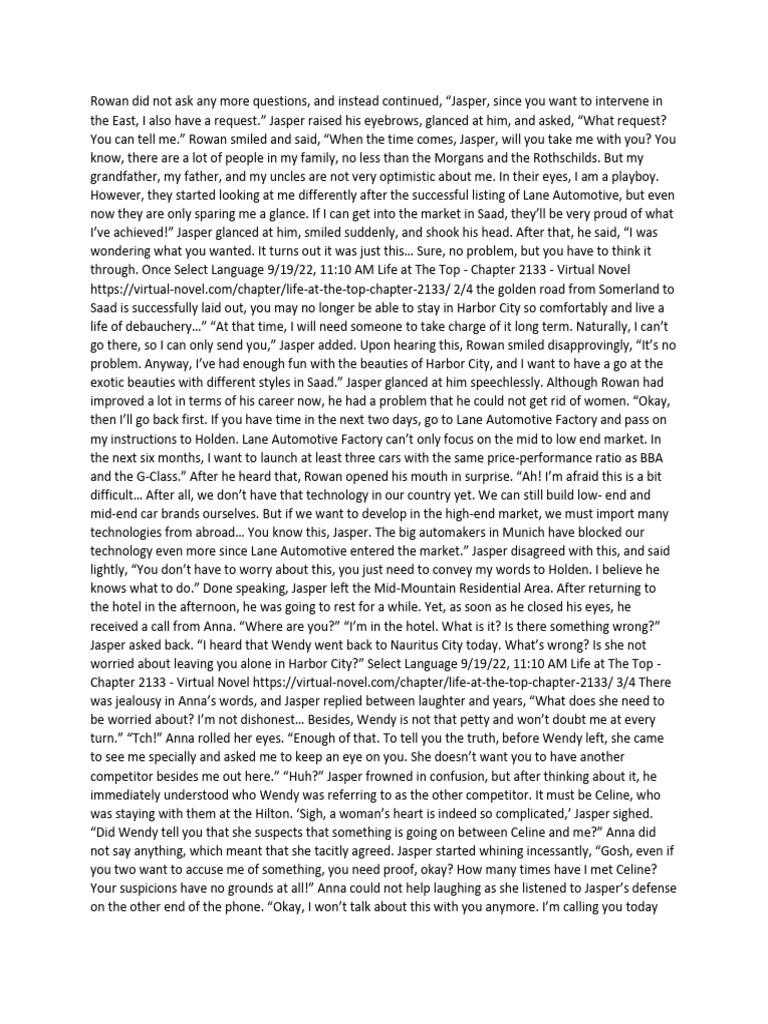 Life at The Top 2133 2140 | PDF