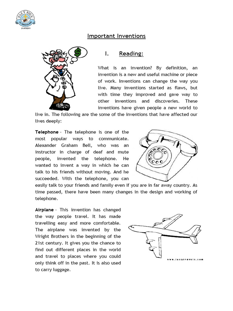Reading Inventions | PDF | Invention | Telephone