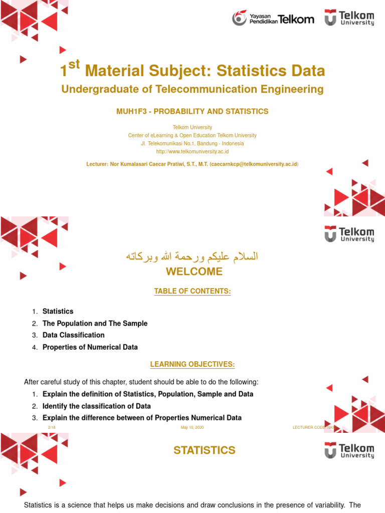 MATERIAL01 | PDF | Level Of Measurement | Statistics